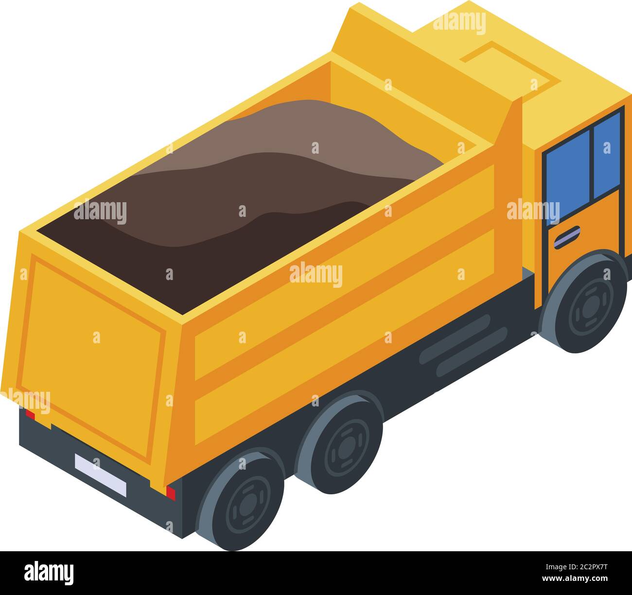 Full tipper icon, isometric style Stock Vector Image & Art - Alamy