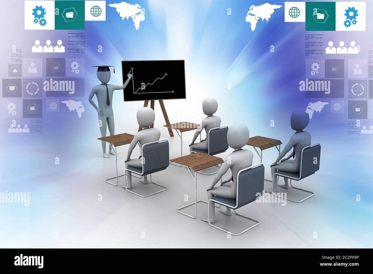 3d people studying Stock Photo - Alamy