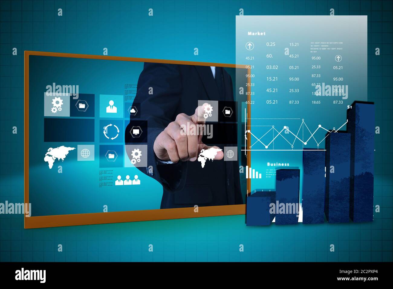 Explaining graph charts hi-res stock photography and images - Alamy