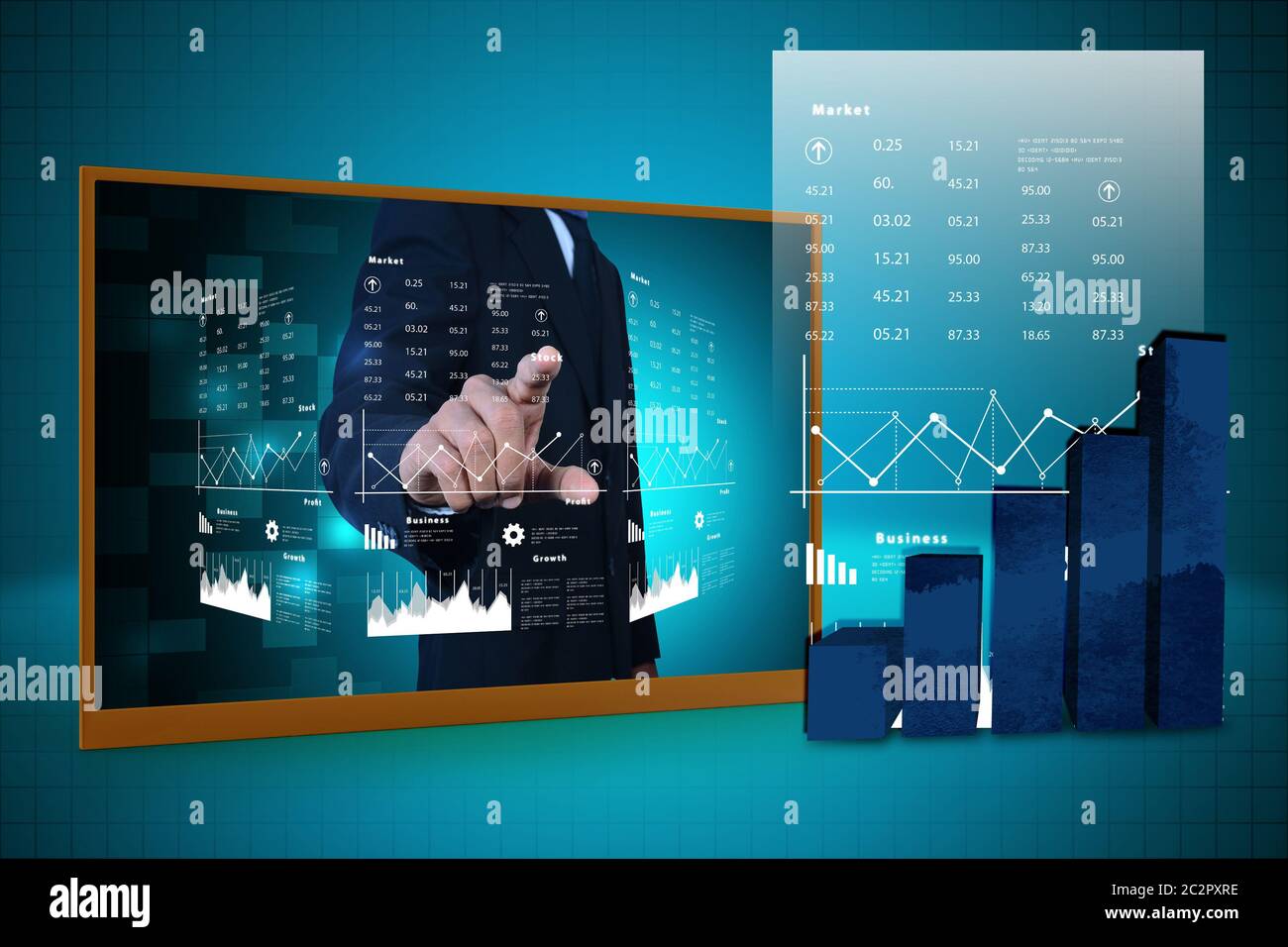 Explaining graph charts hi-res stock photography and images - Alamy