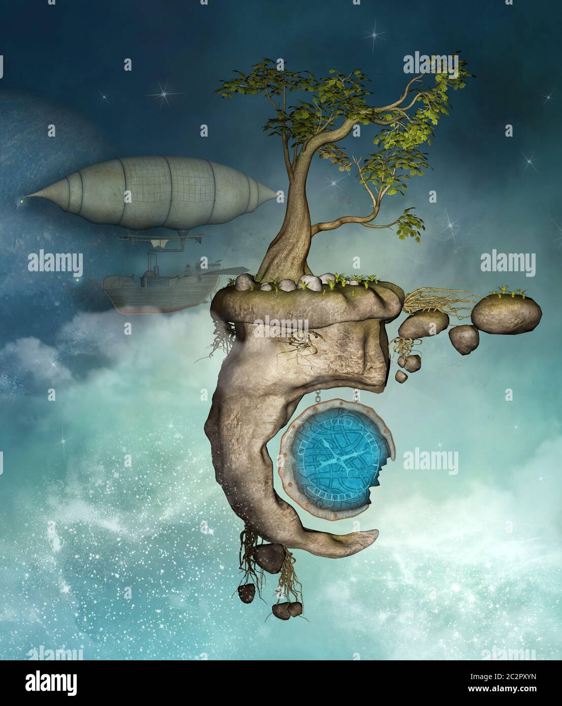 Fantasy airship hi-res stock photography and images - Alamy