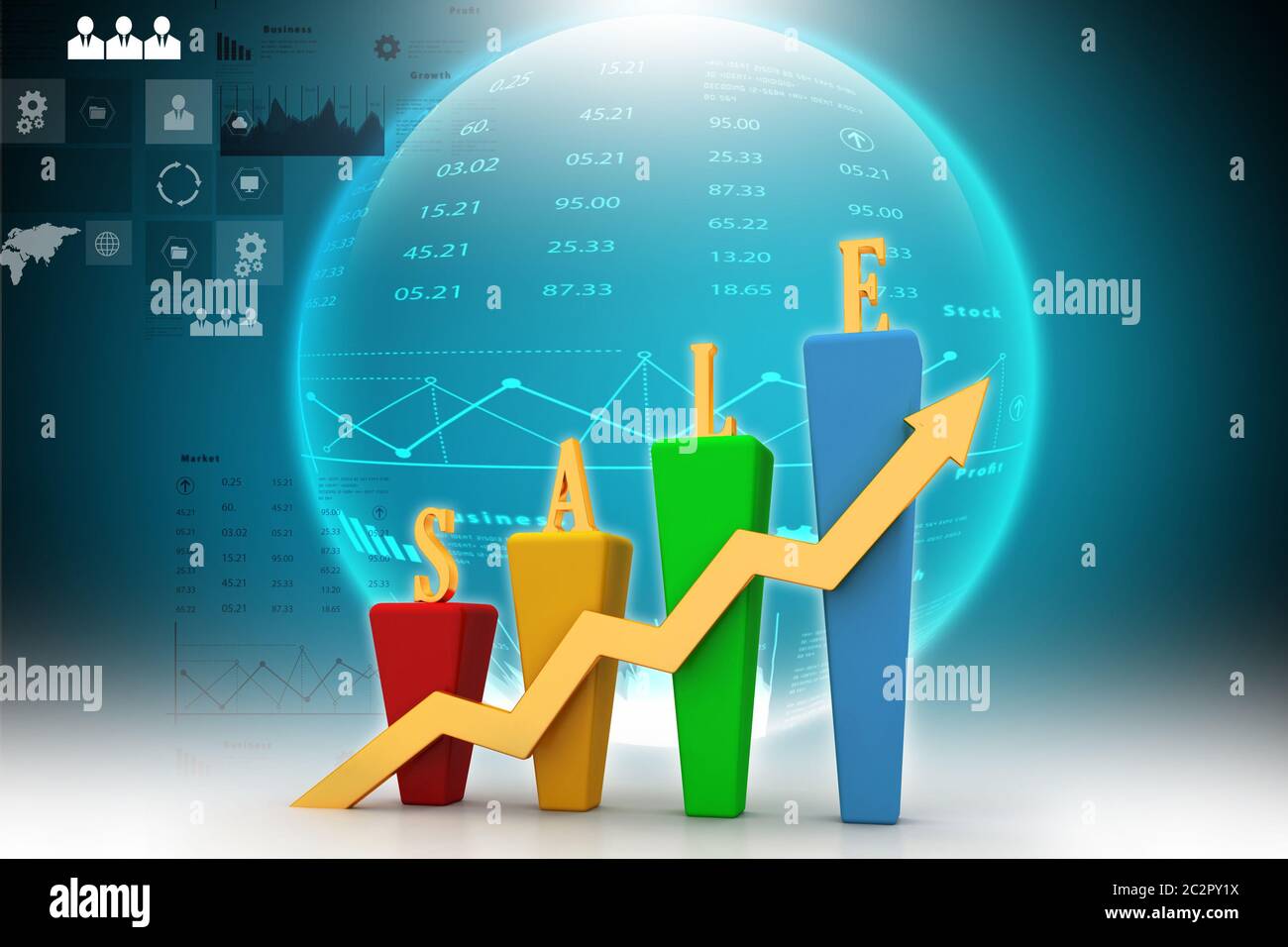 Sales increase chart hi-res stock photography and images - Alamy