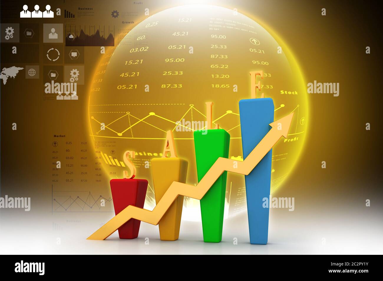 Sales increase chart hi-res stock photography and images - Alamy