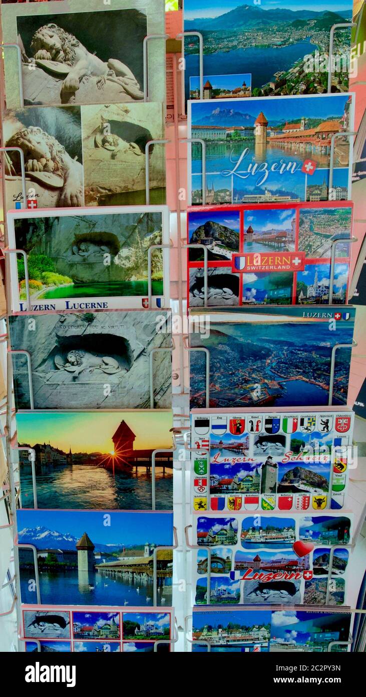Swiss postcards hi-res stock photography and images - Alamy