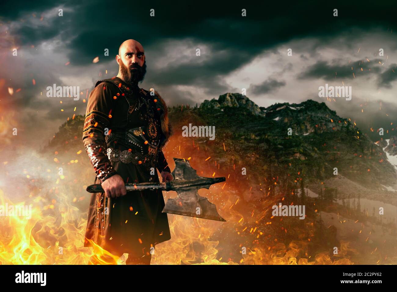 Angry men in viking costume hi-res stock photography and images - Alamy