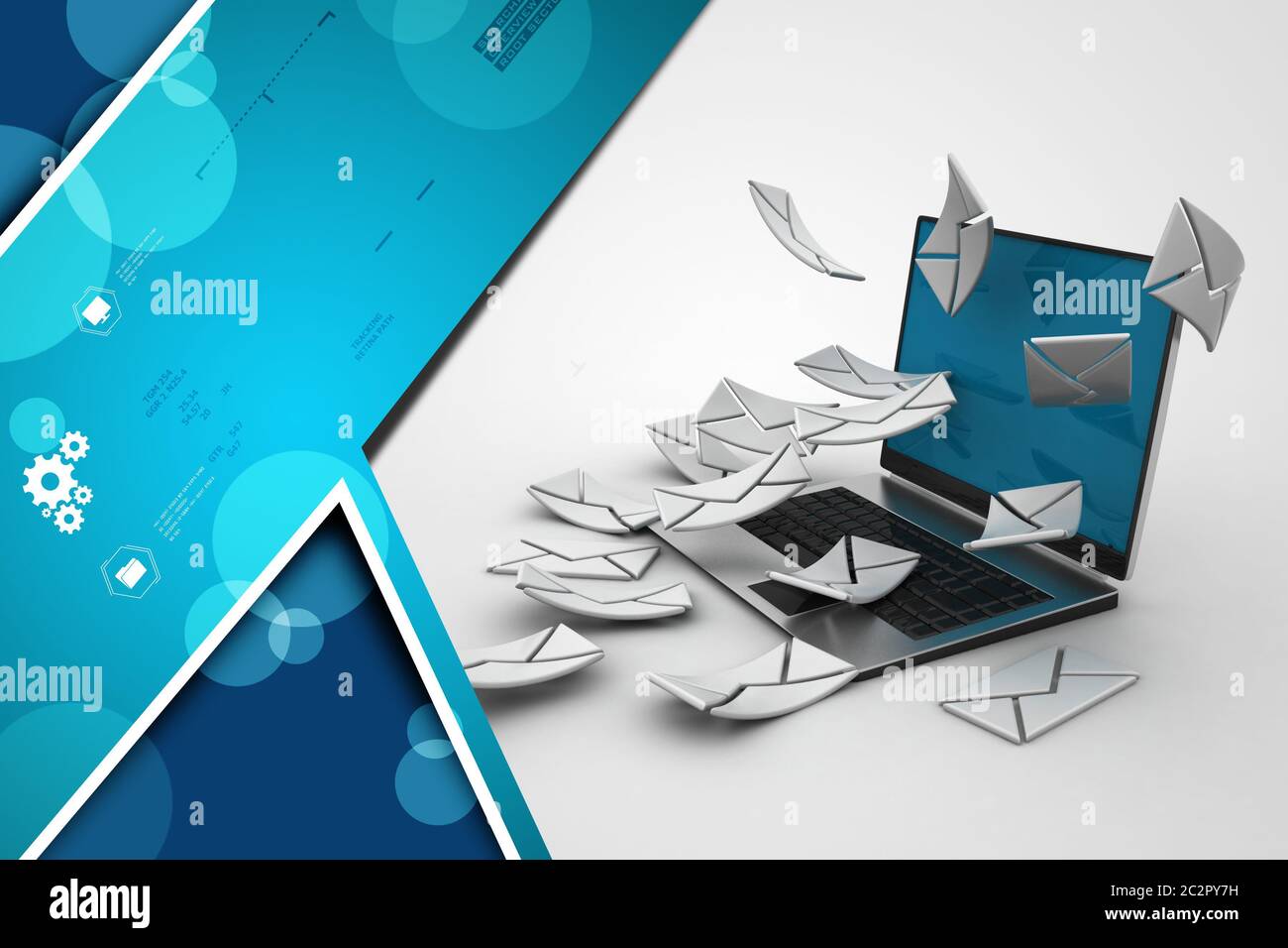 Envelope laptop icon hi-res stock photography and images - Alamy