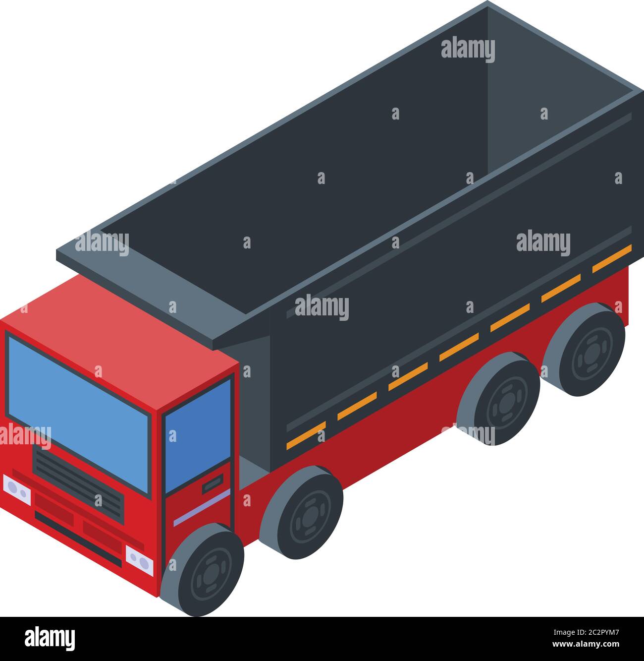 Industrial tipper icon, isometric style Stock Vector Image & Art - Alamy