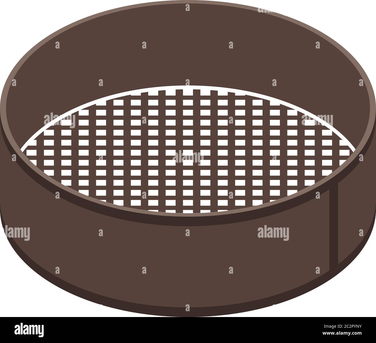 Old sieve illustration Stock Vector Images - Alamy