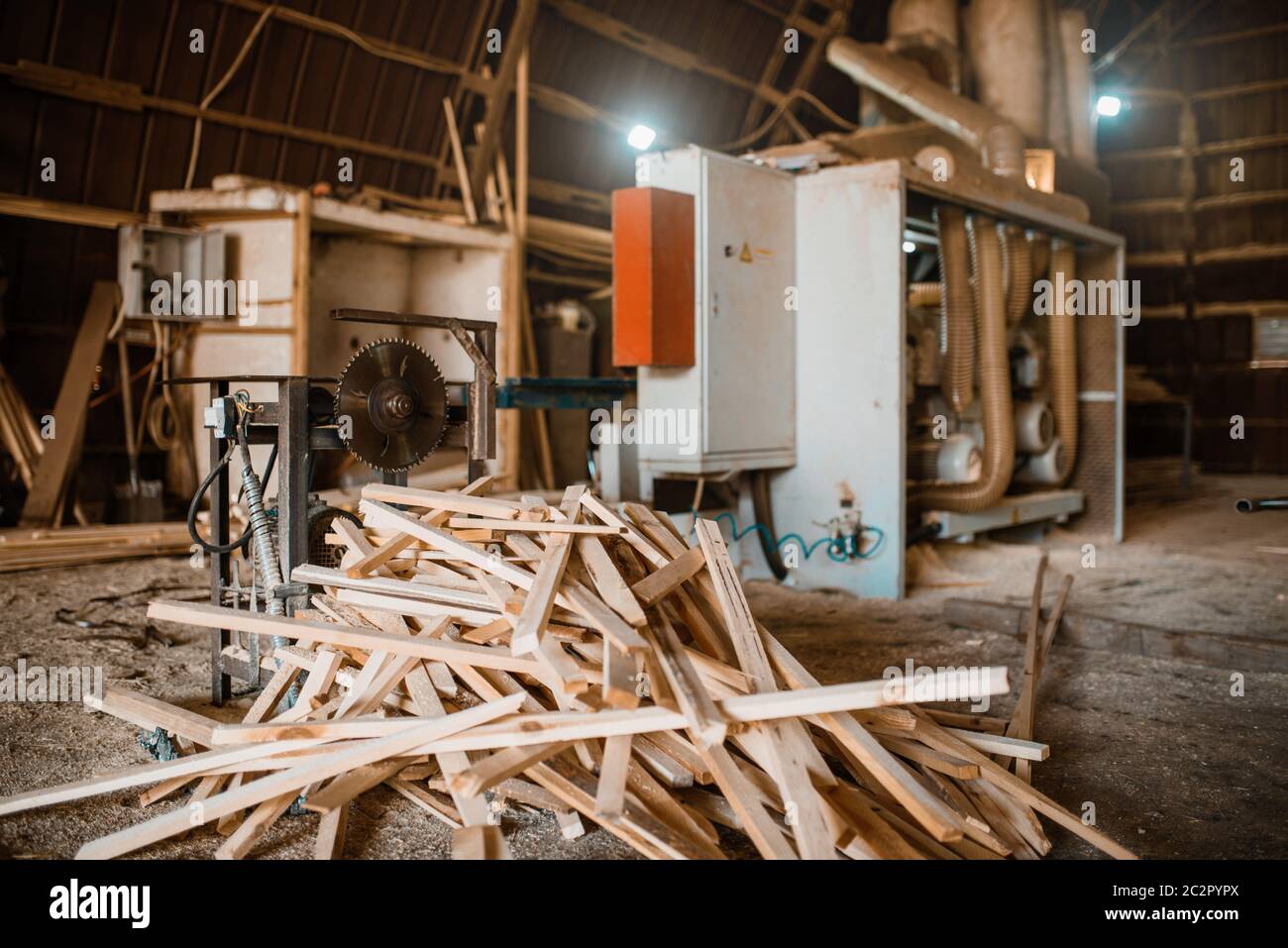 Planing boards on machine in hi-res stock photography and images - Alamy