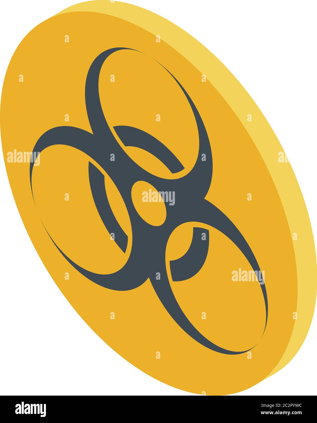 Biohazard circle sign icon, isometric style Stock Vector Image & Art ...