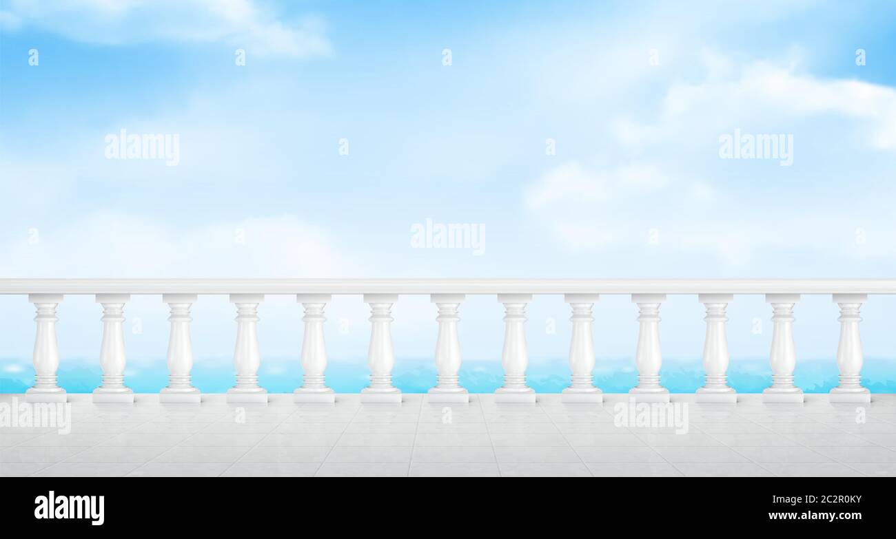 Seafront railing Stock Vector Images - Alamy