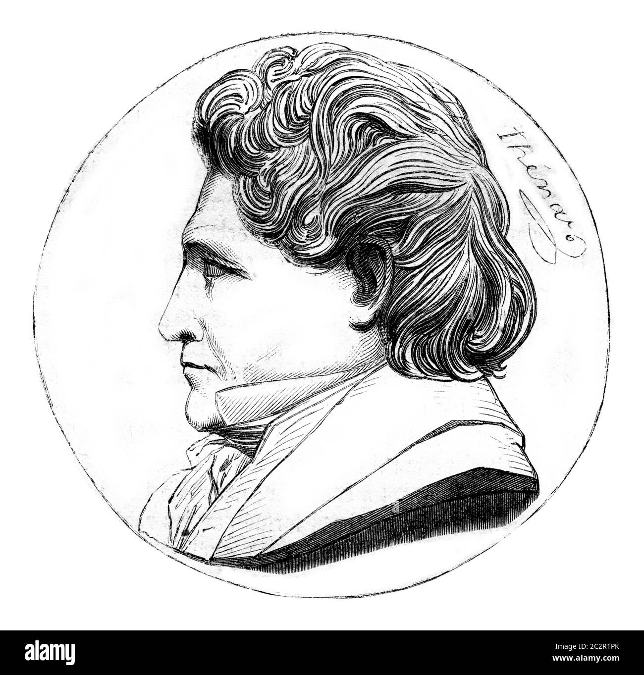 Louis Jacques Thenard, vintage engraved illustration. Magasin ...