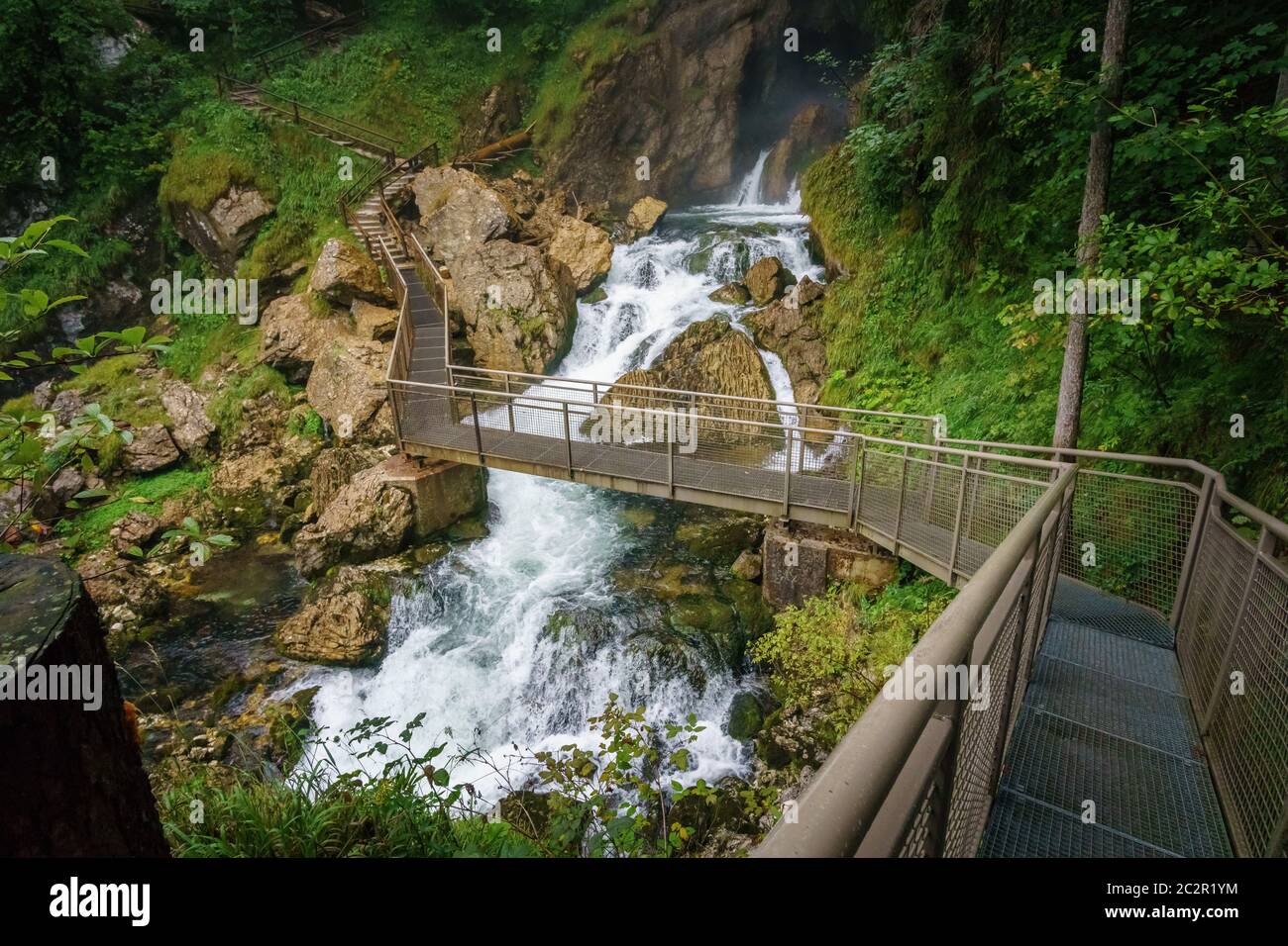 Gollinger Waterfalls in Austria Stock Photo - Alamy