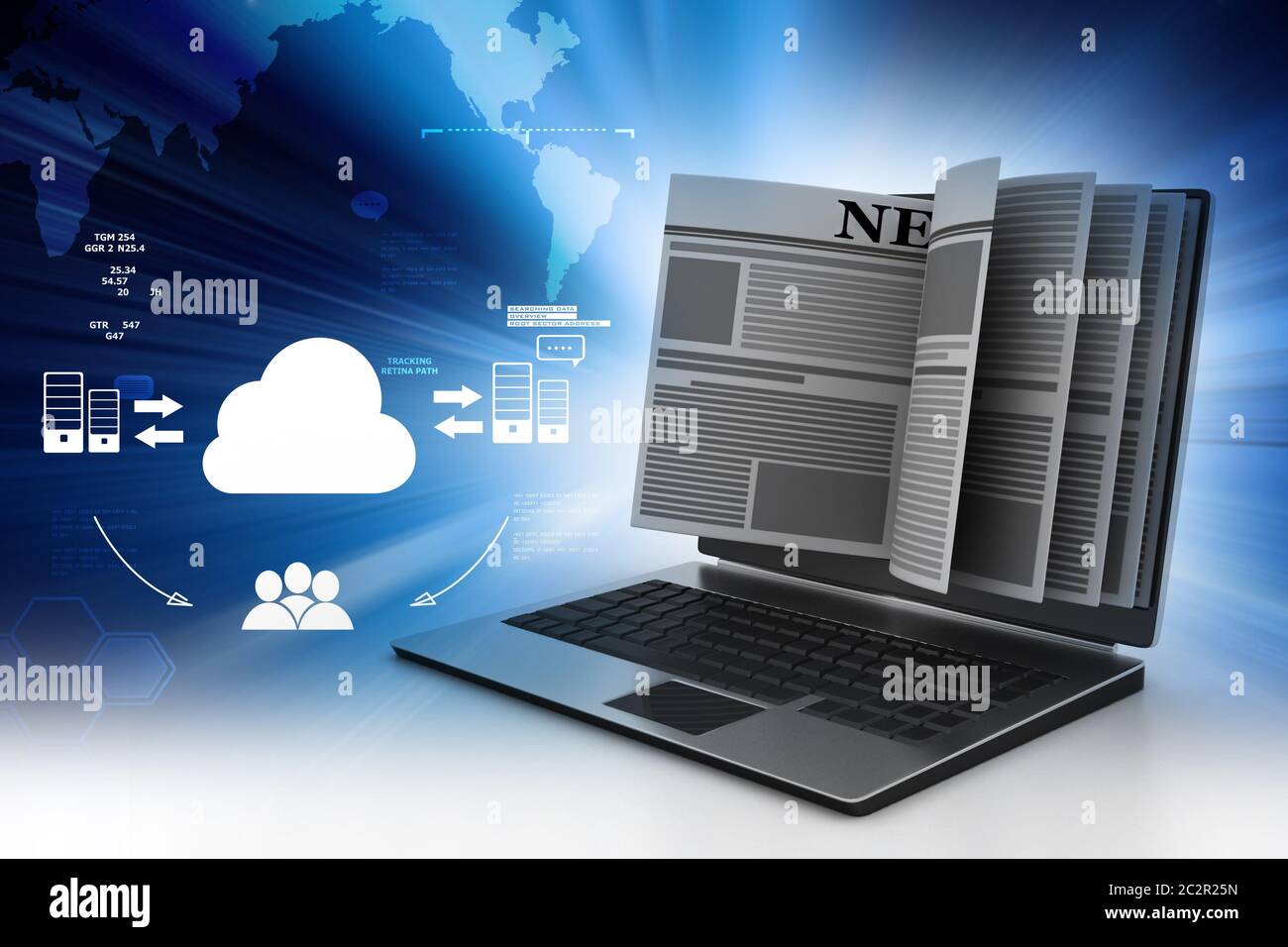 News headline online hi-res stock photography and images - Alamy