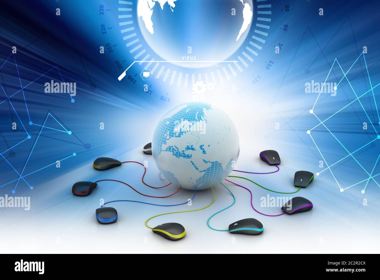 Communication globalization globe computer hi-res stock photography and ...