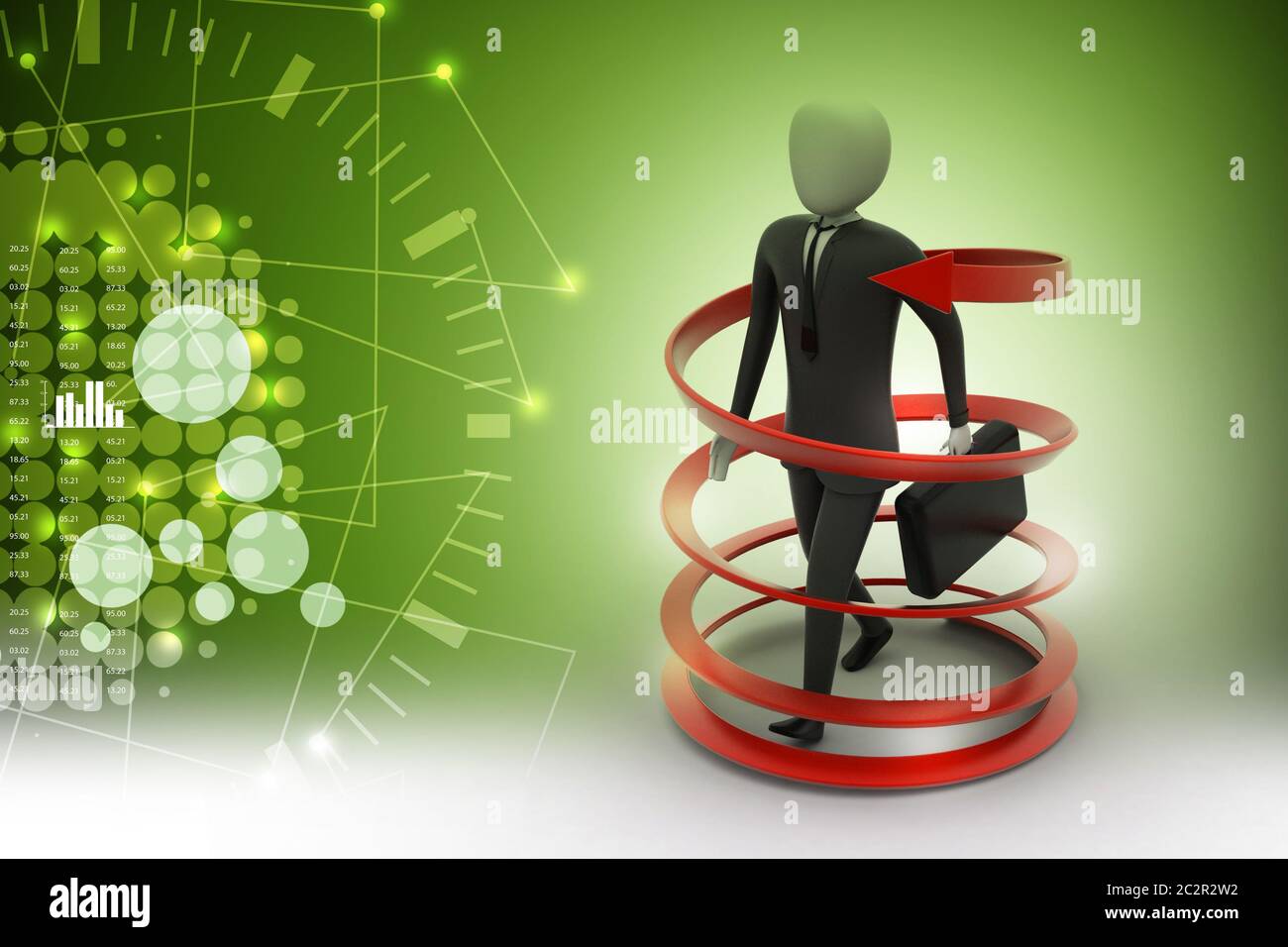 3d man business success concept Stock Photo - Alamy