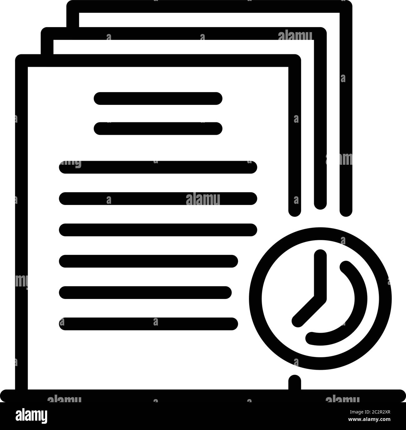 Temporary files icon, outline style Stock Vector Image & Art - Alamy