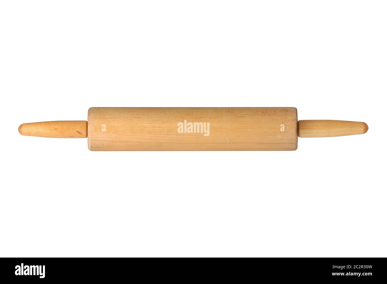 Rolling pin isolated on a white background with clipping path Stock ...