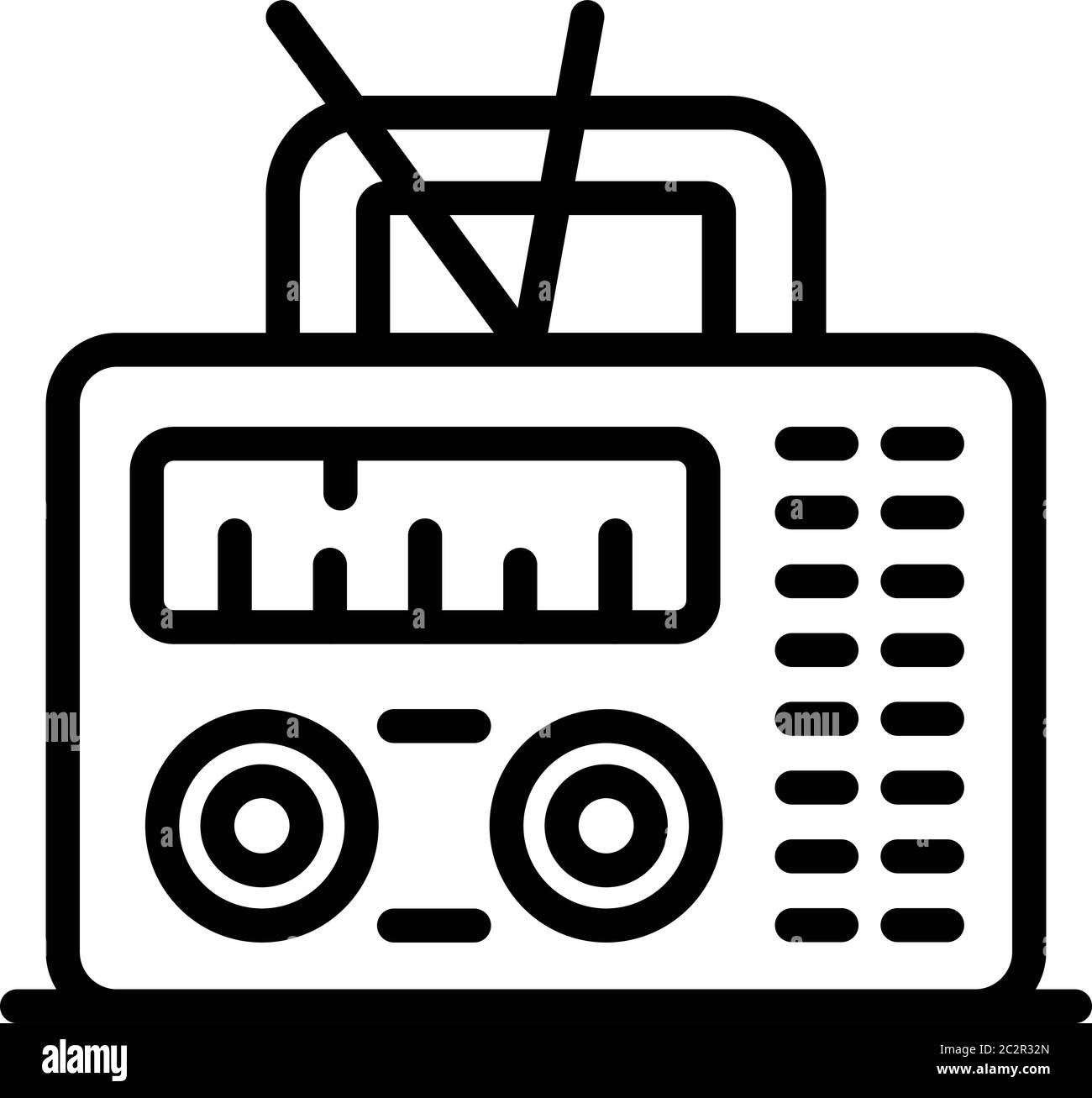 Radio icon, outline style Stock Vector Image & Art - Alamy