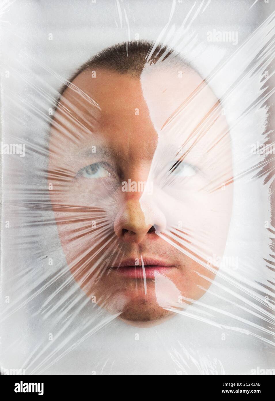 Plastic wrap face hi-res stock photography and images - Alamy