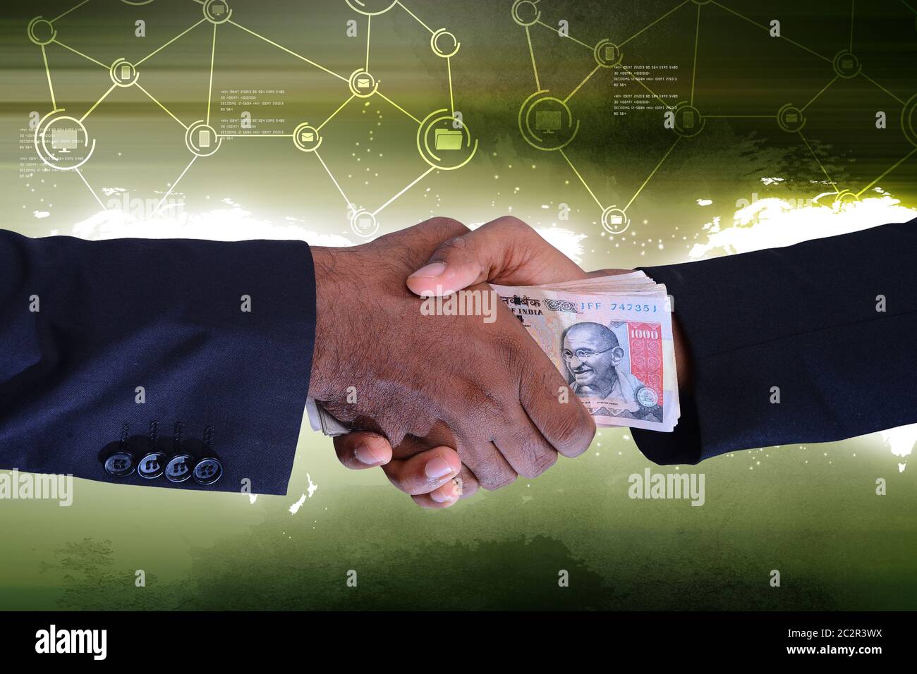 man hand with currency notes Stock Photo - Alamy