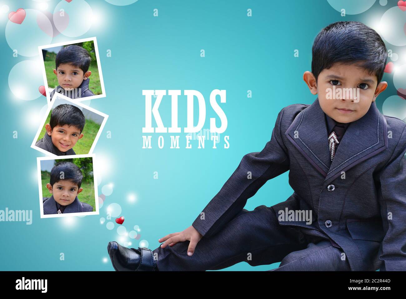 Baby in executive style Stock Photo - Alamy