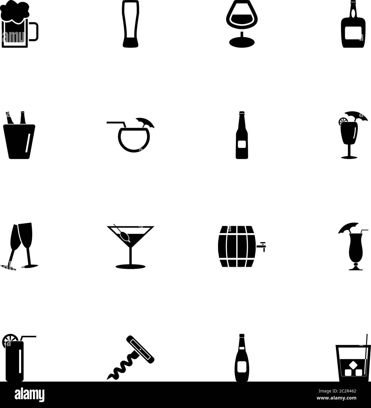 Alcoholic icon - Expand to any size - Change to any colour. Perfect ...