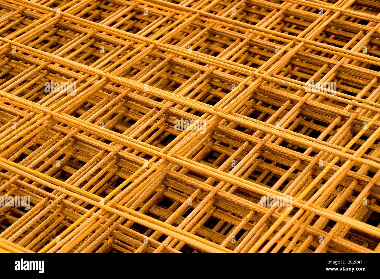 A stack of reinforcement steel mats. With space for copy Stock Photo ...