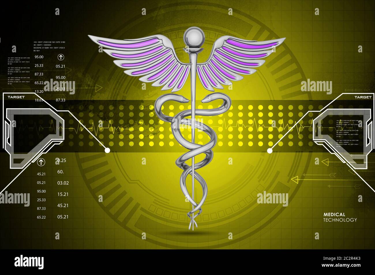 caduceus medical symbol Stock Photo - Alamy