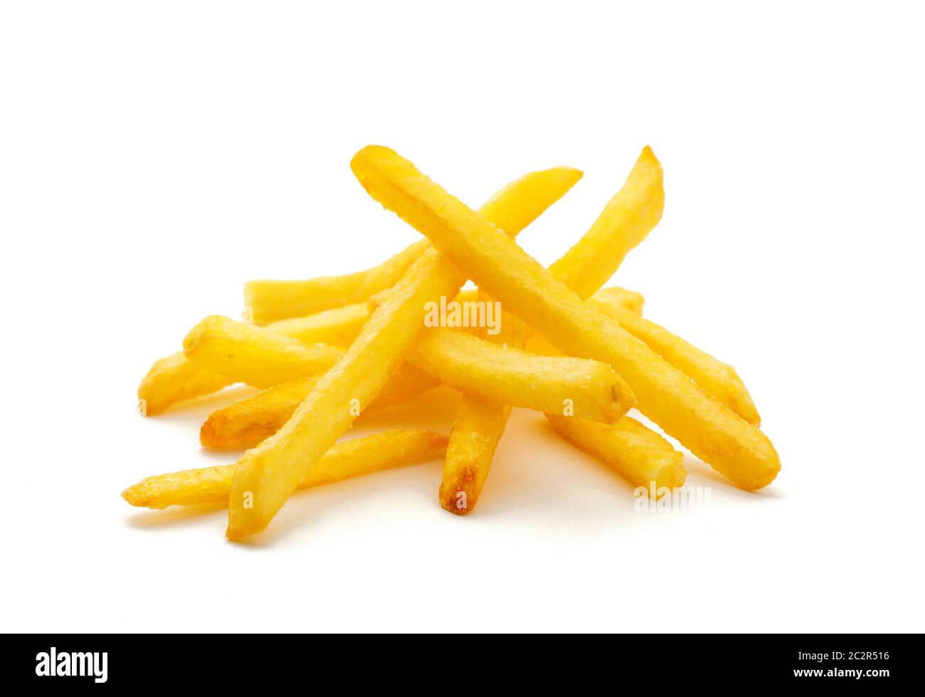 Heap of chips isolated on white background Stock Photo - Alamy