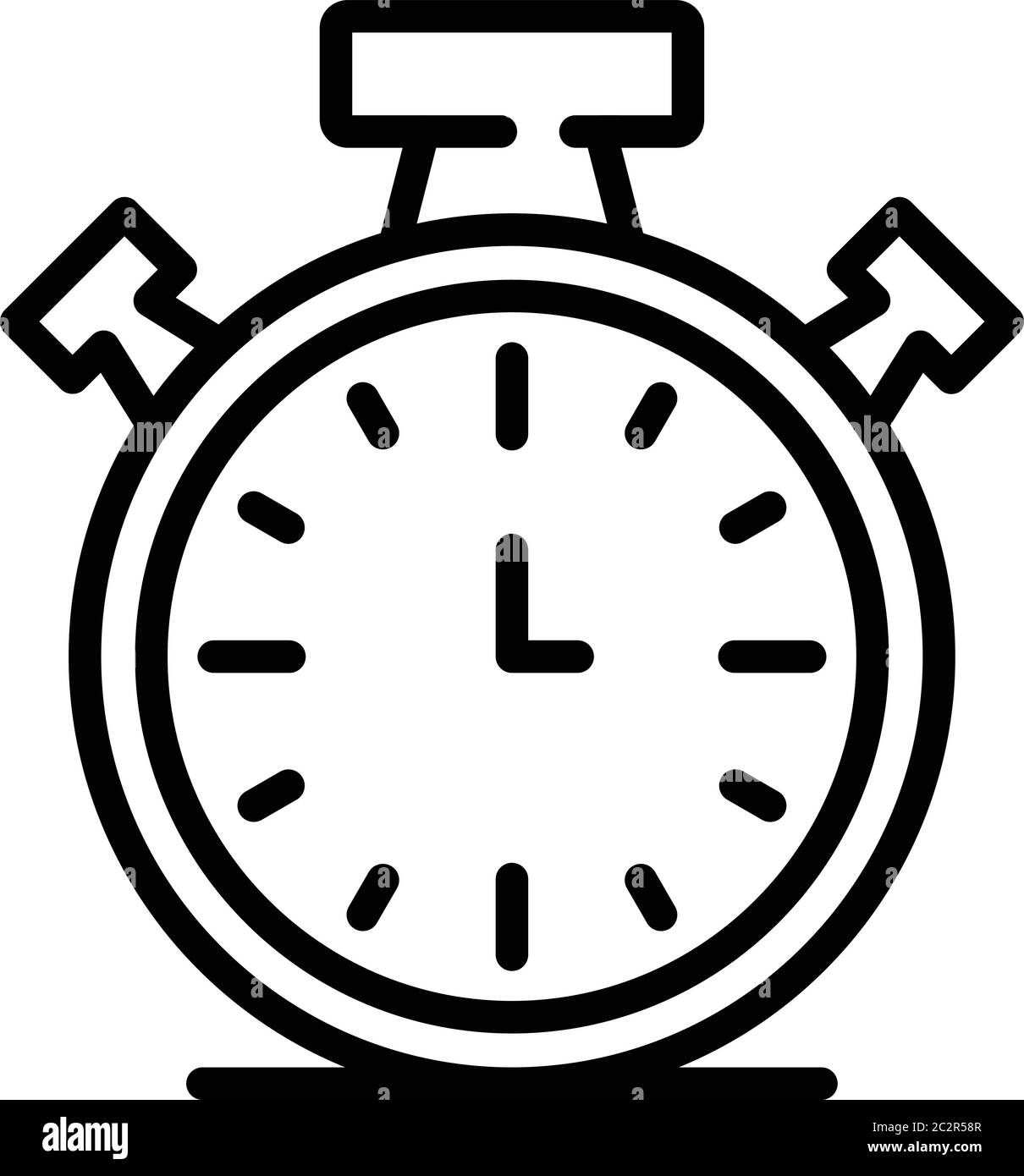 Stopwatch icon, outline style Stock Vector Image & Art - Alamy