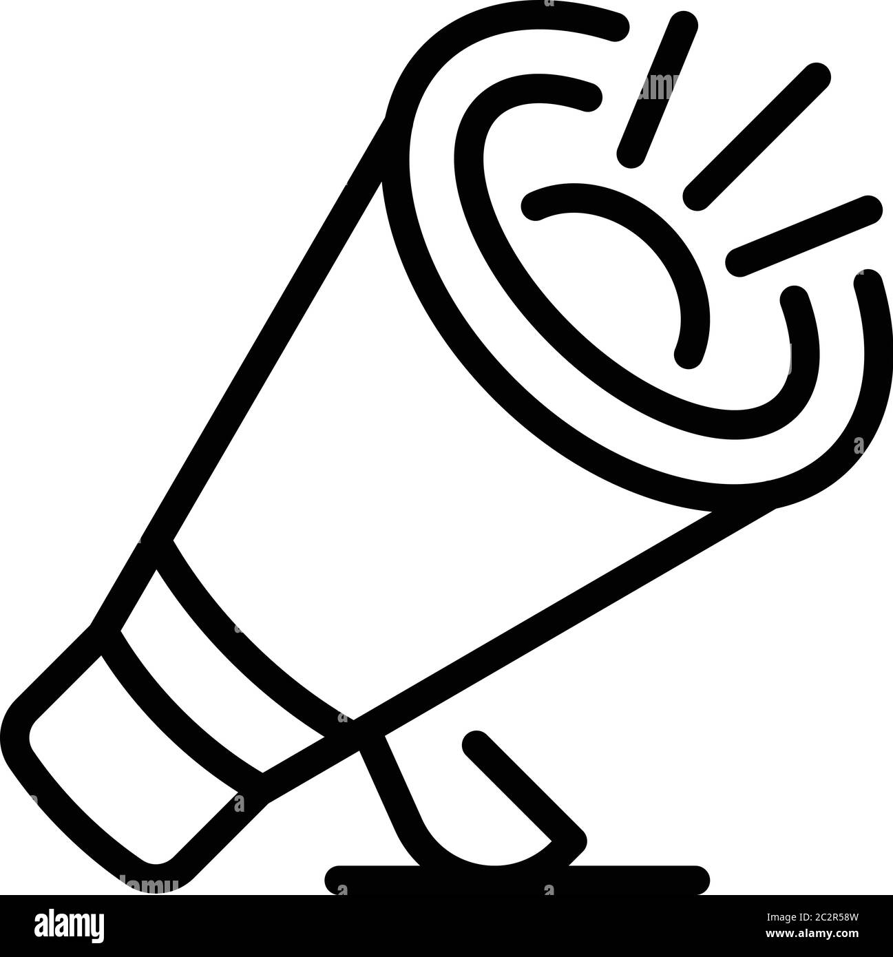 Loudspeaker icon, outline style Stock Vector Image & Art - Alamy