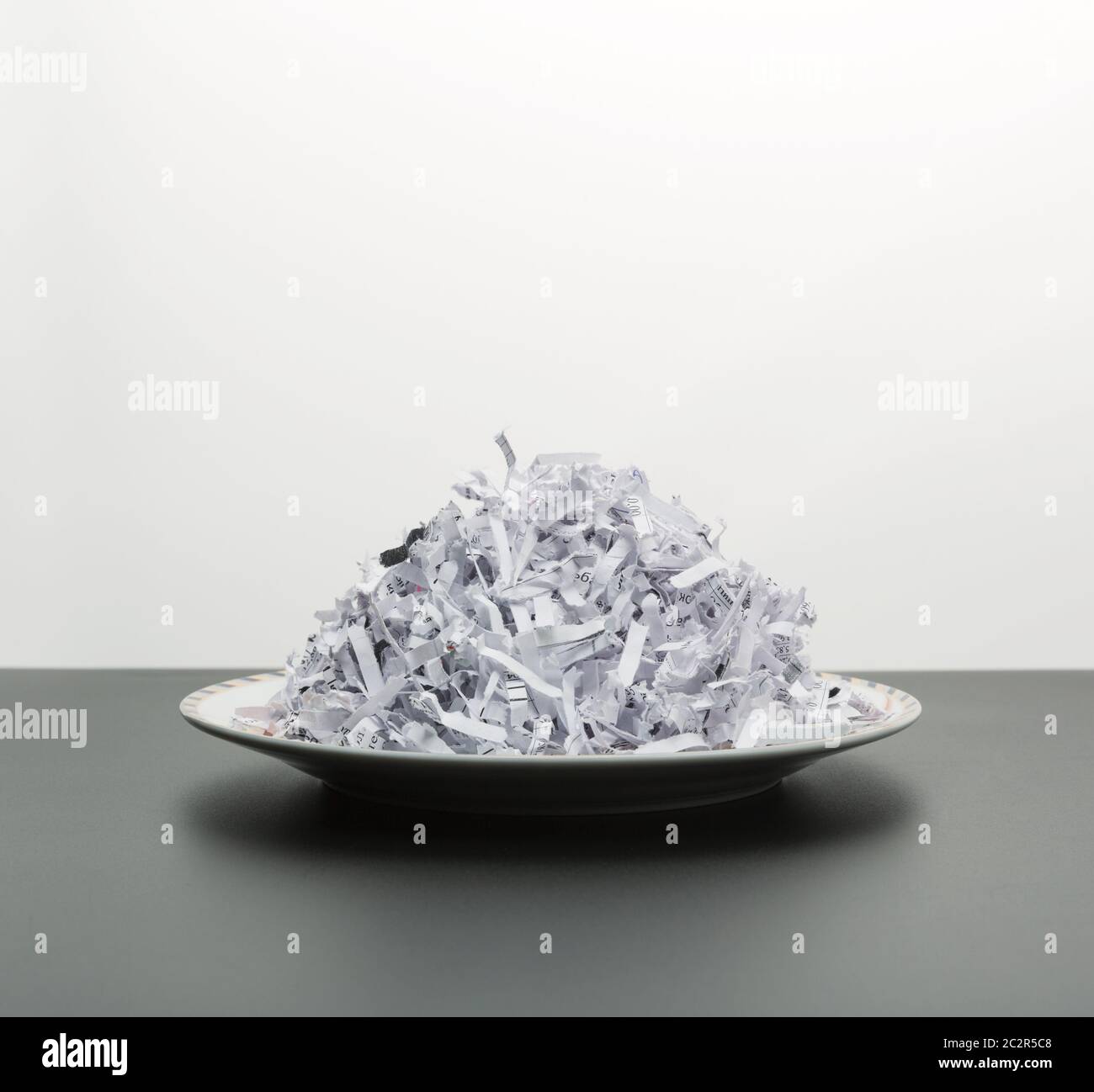 Shredded paper on plate hi-res stock photography and images - Alamy