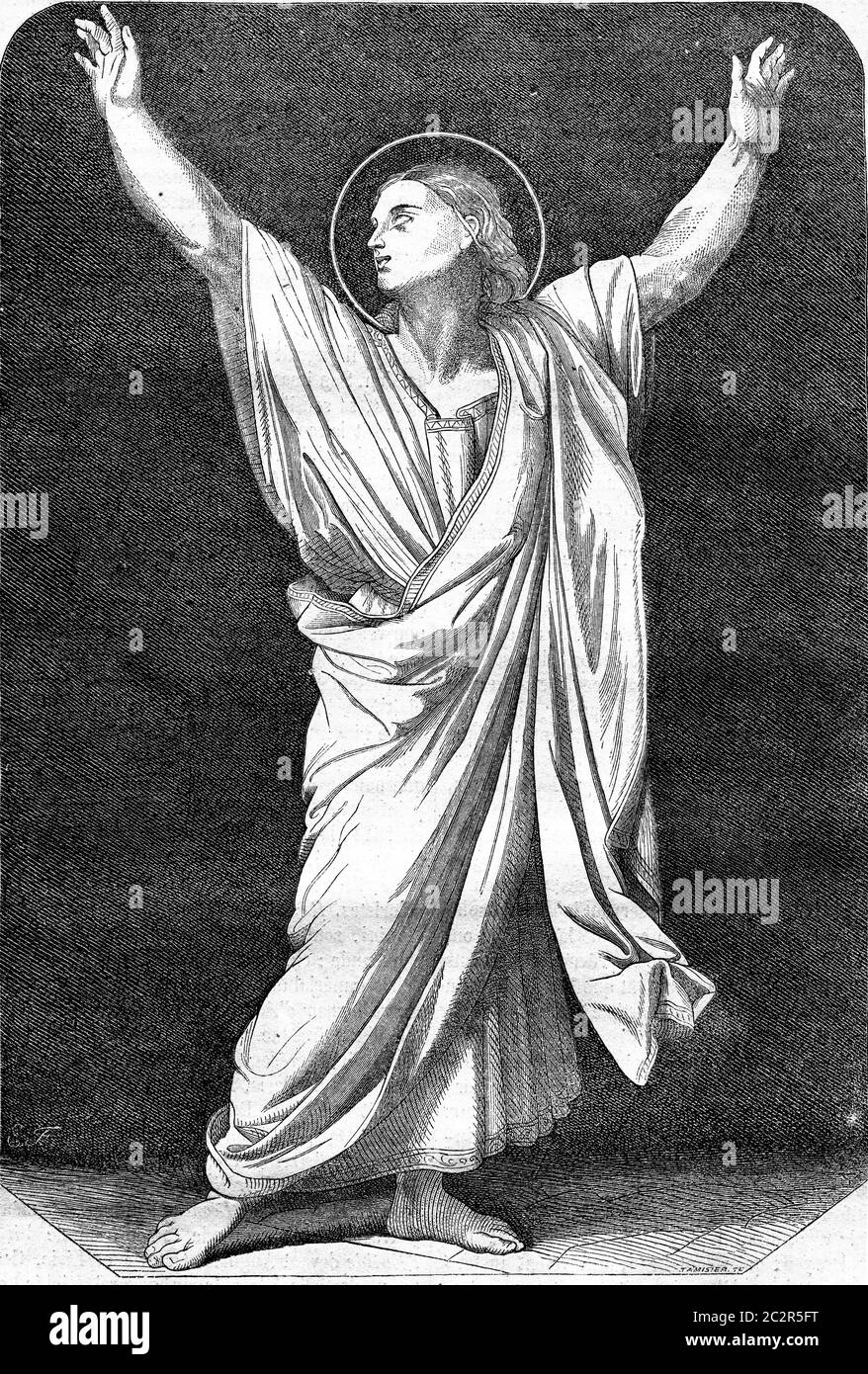 Saint Symphorien, figure of the Martyrdom of Saint Symphorien of Ingres ...