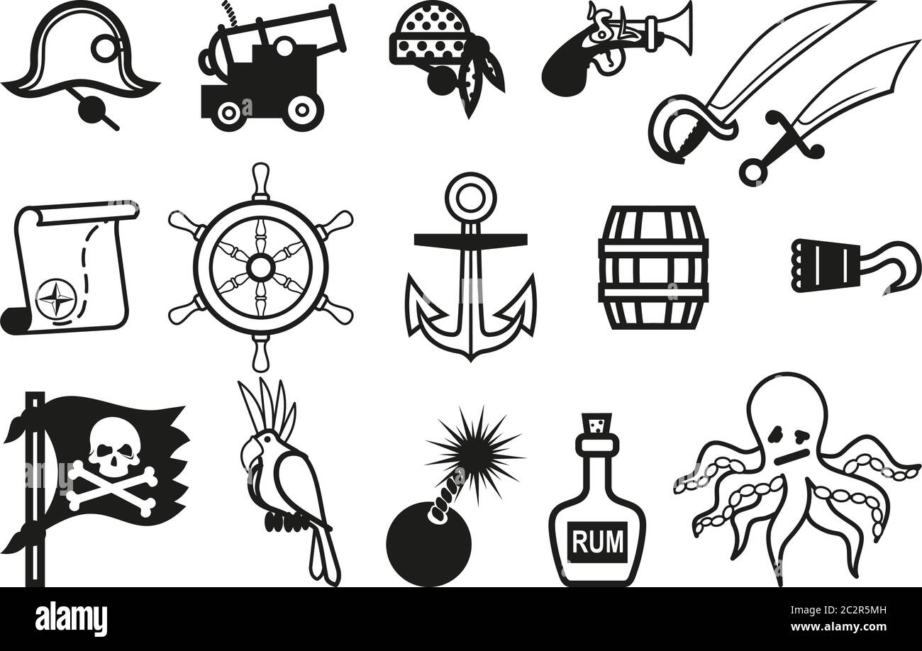 Cannon icon sign set Cut Out Stock Images & Pictures - Alamy