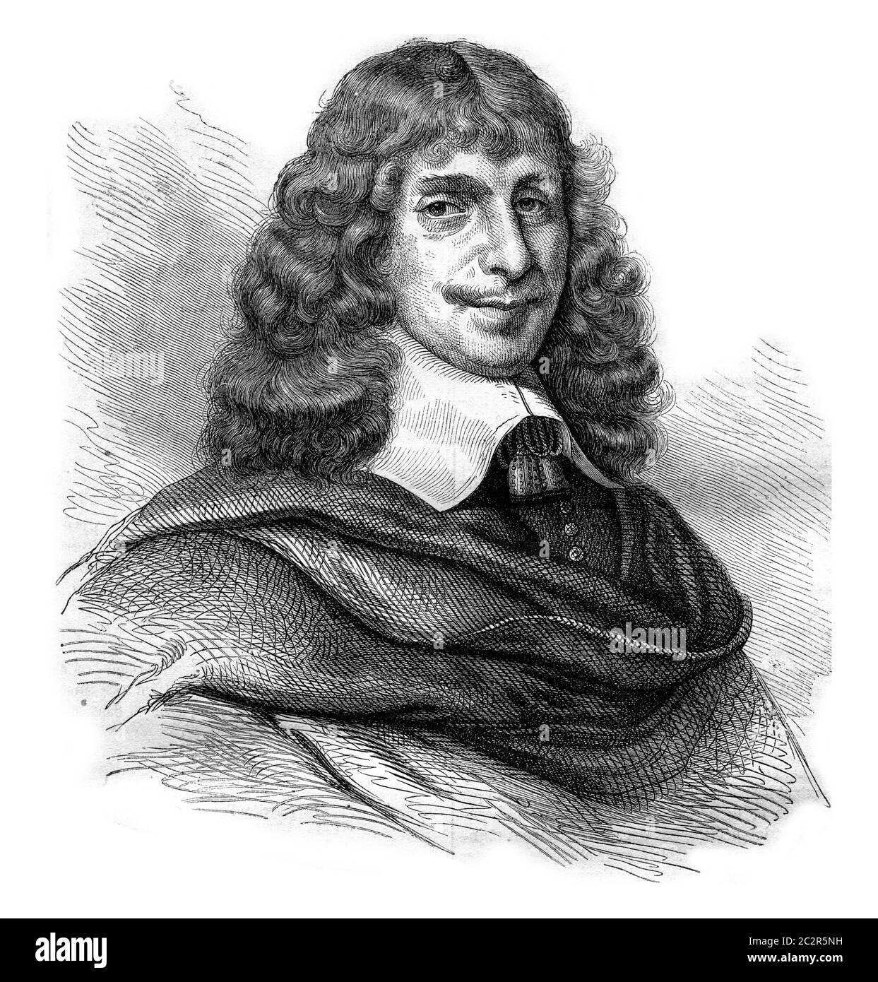 Francois Sarasin., vintage engraved illustration. Magasin Pittoresque ...