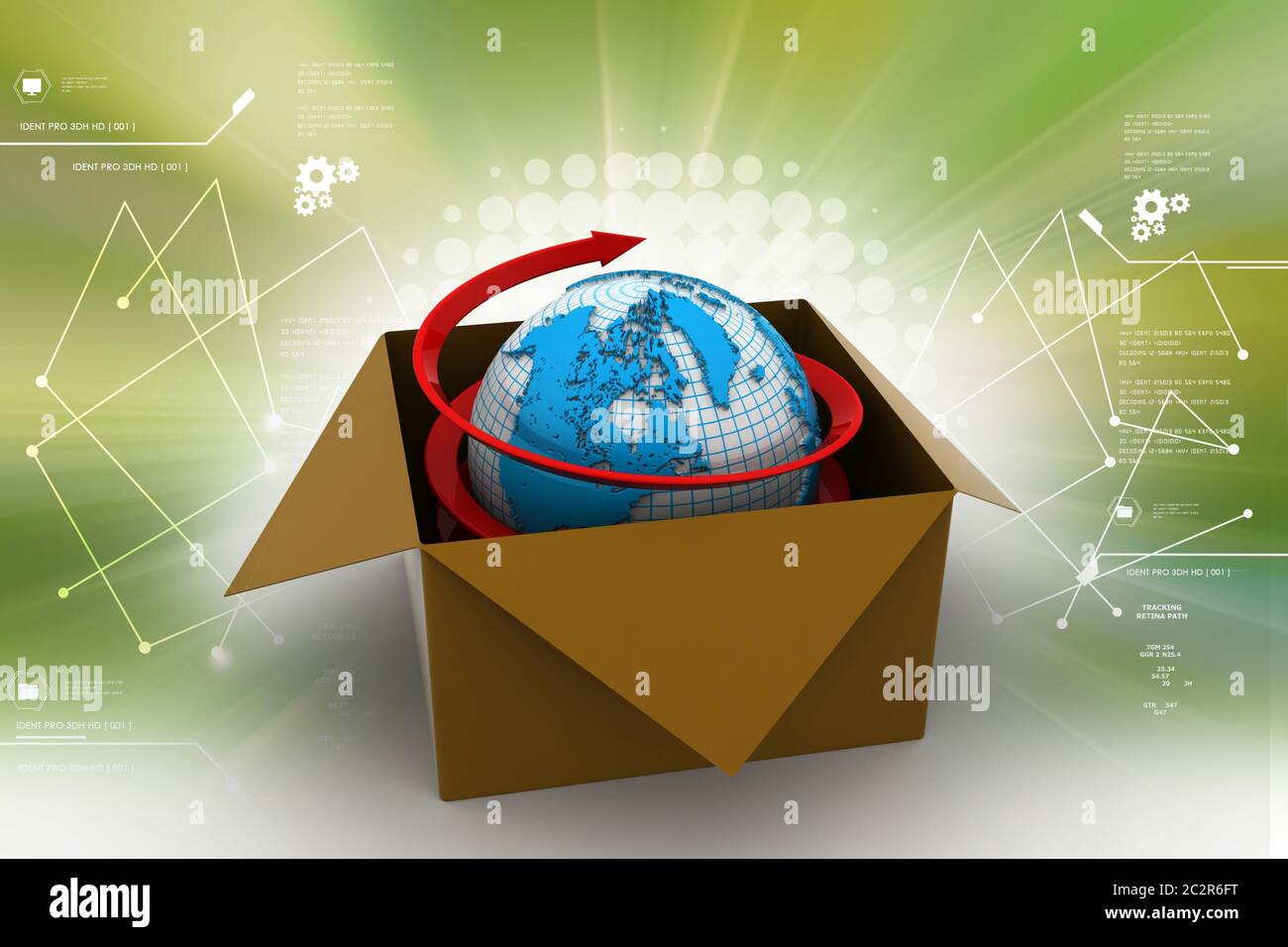 3d global business commerce concept Stock Photo - Alamy