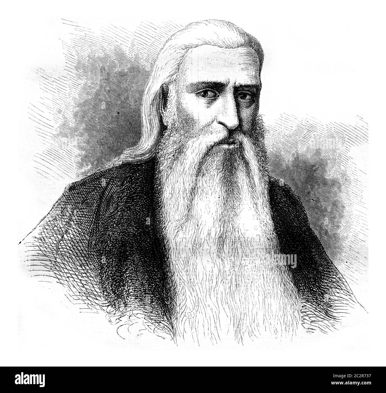 Georg Brankovic, vintage engraved illustration. Magasin Pittoresque ...