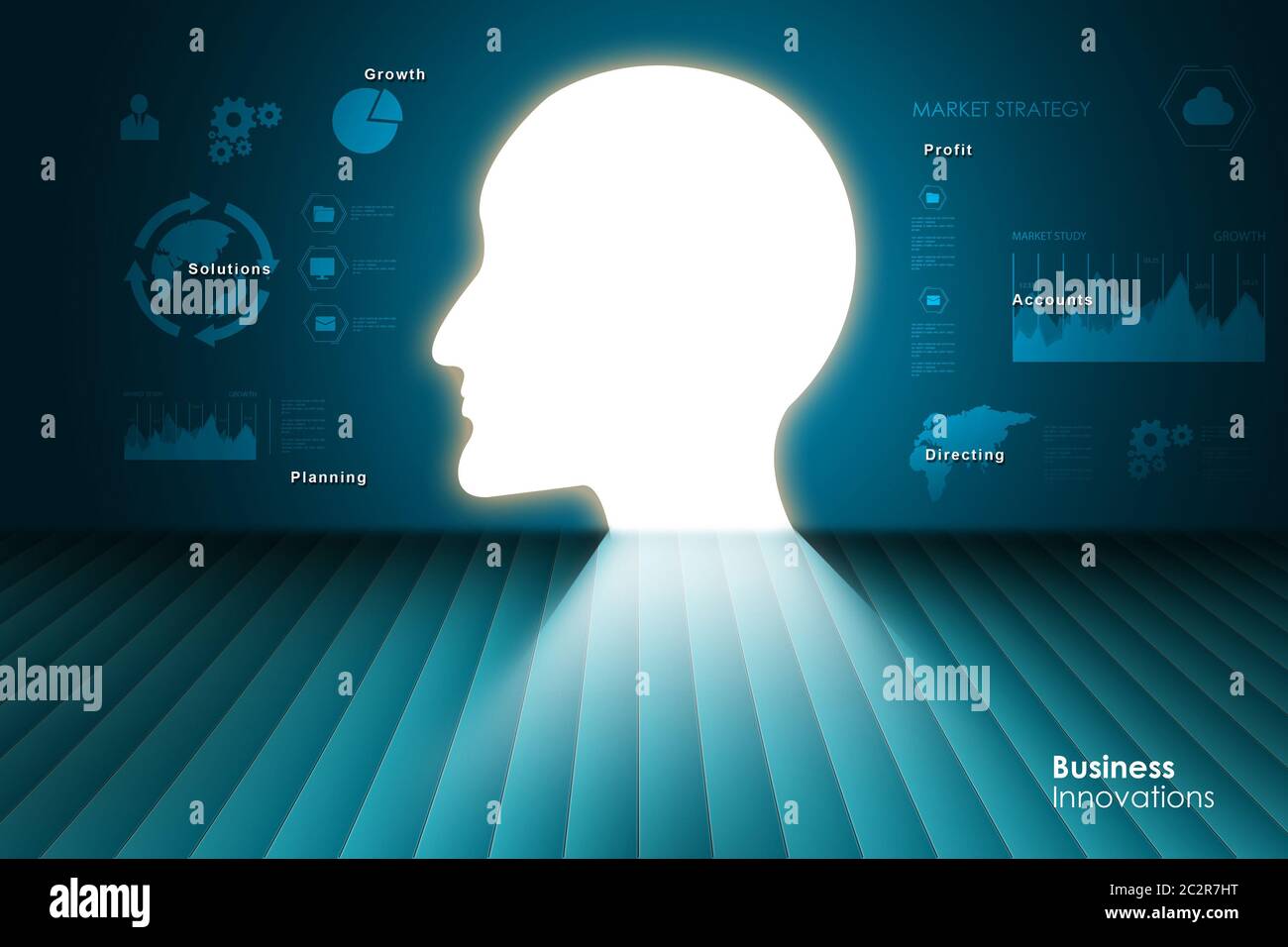 human head thinking a new idea Stock Photo - Alamy