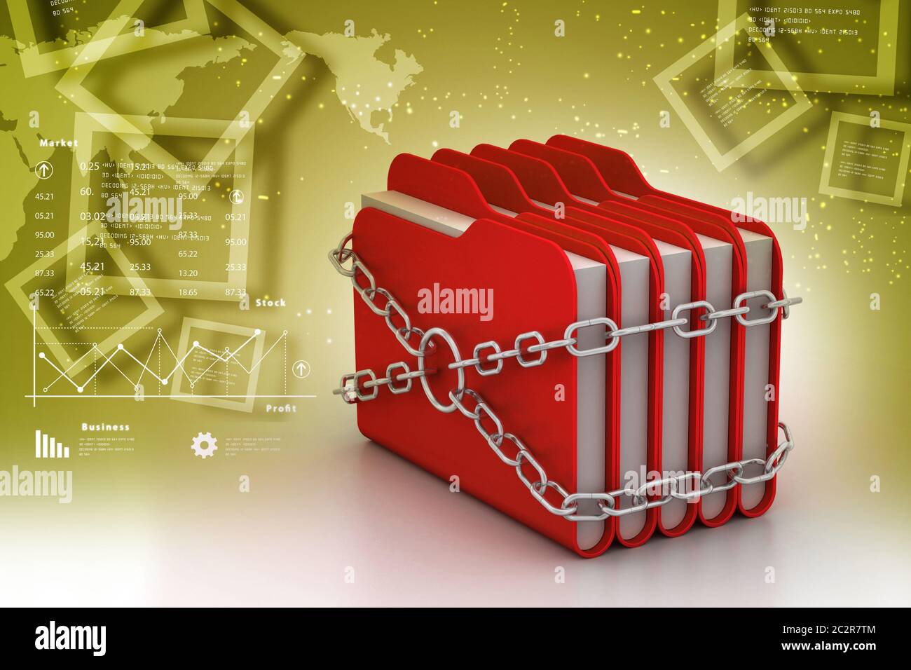 folder locked by chains Stock Photo - Alamy