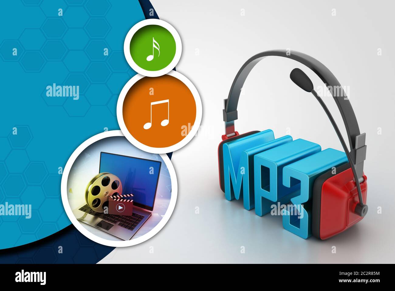 3d head phone hi-res stock photography and images - Alamy