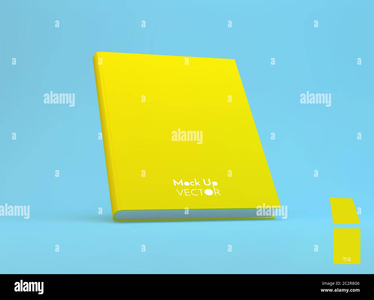 Realistic book mockup. Cover design template. Perspective view. 3d ...