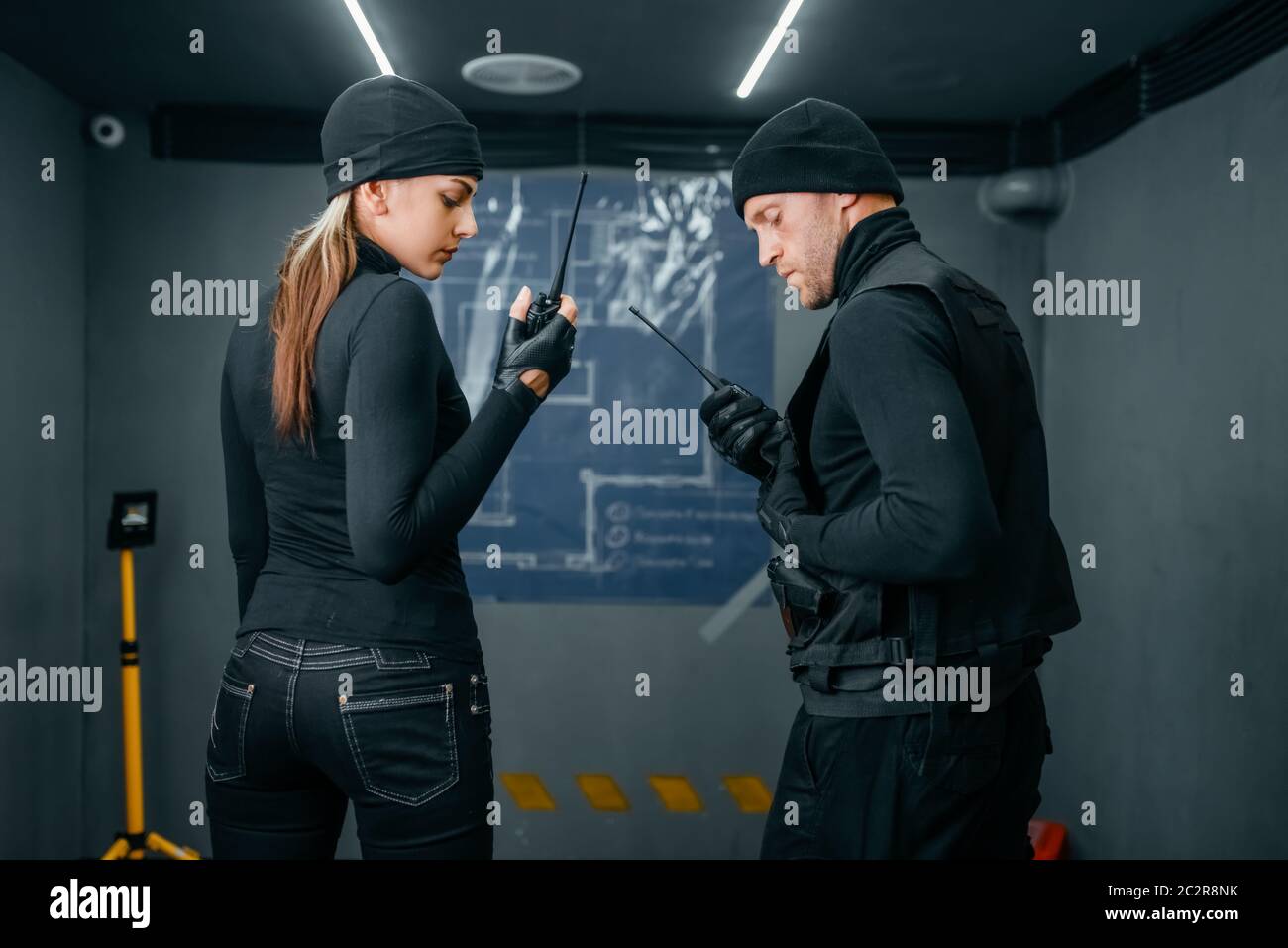Bank robbery of the century, robbers working on a plan to rob the vault ...