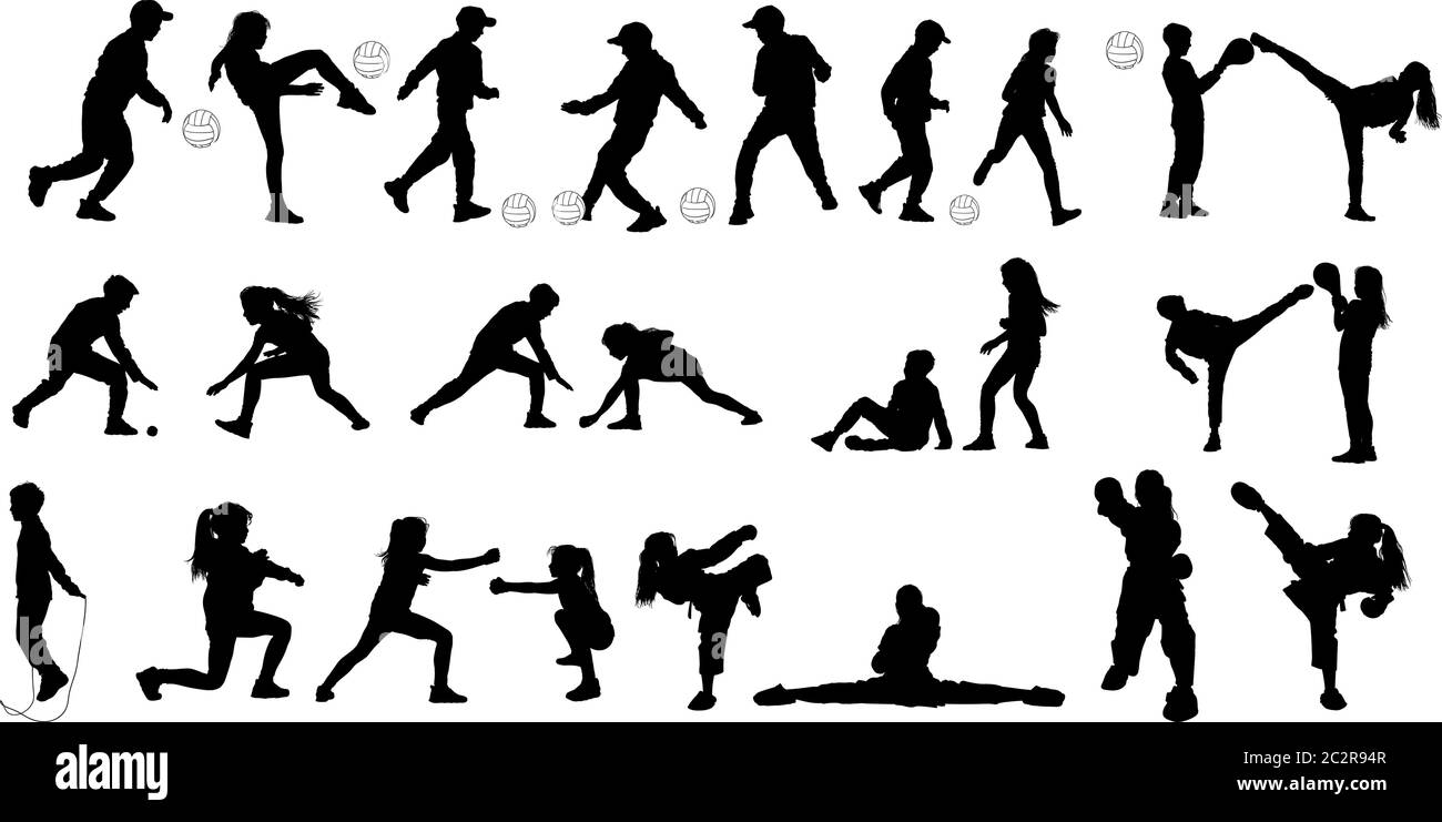 karate and soccer kids Stock Vector Image & Art - Alamy