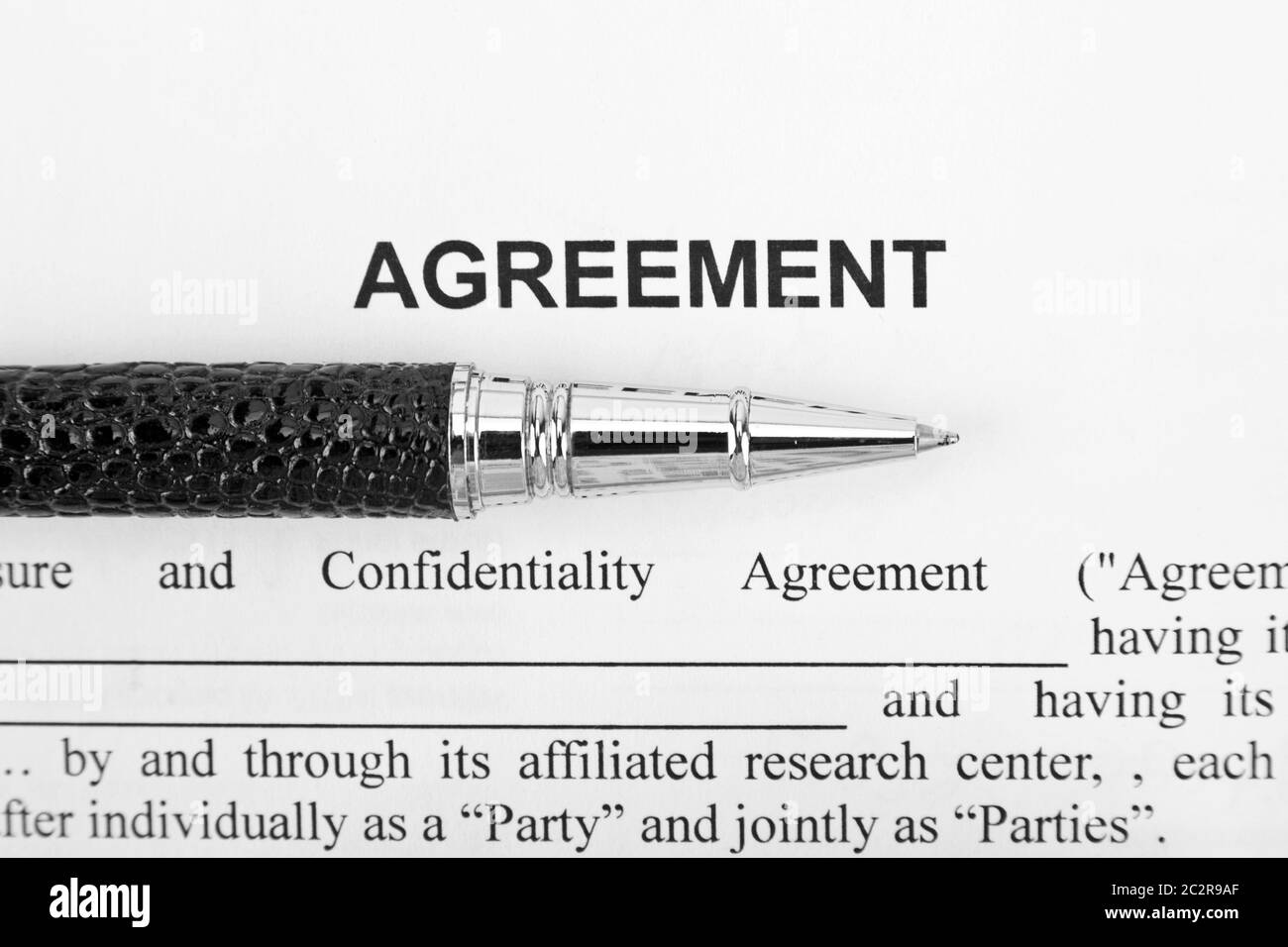 Agreement commercial Black and White Stock Photos & Images - Alamy