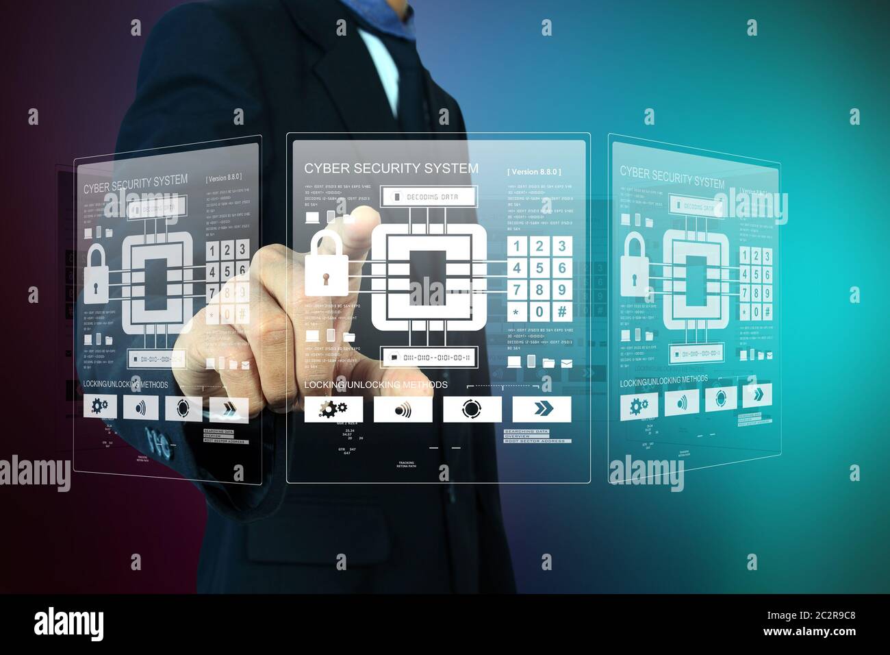Smart hand showing futuristic technology Stock Photo - Alamy