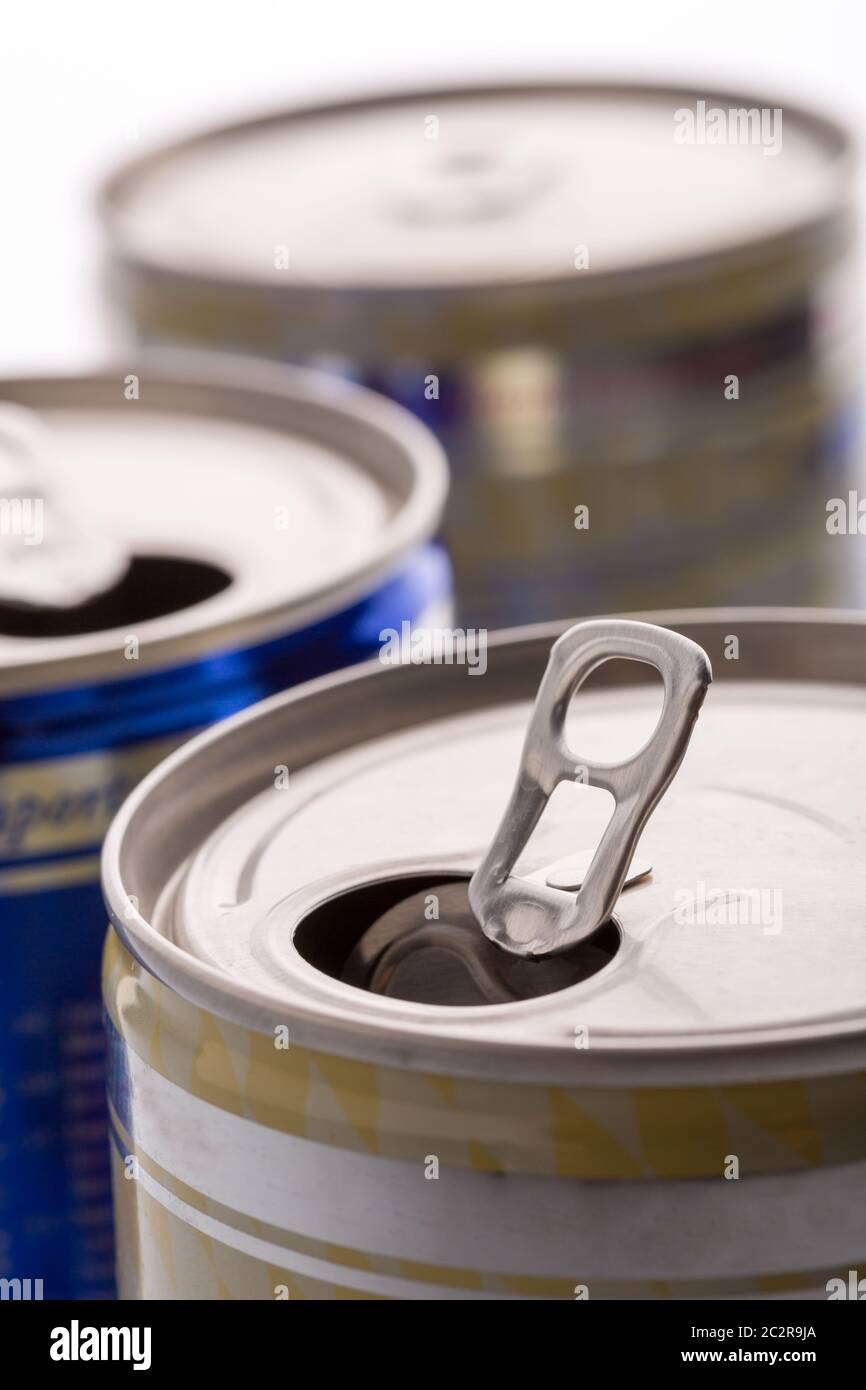 Beer cans isolated top view hi-res stock photography and images - Alamy
