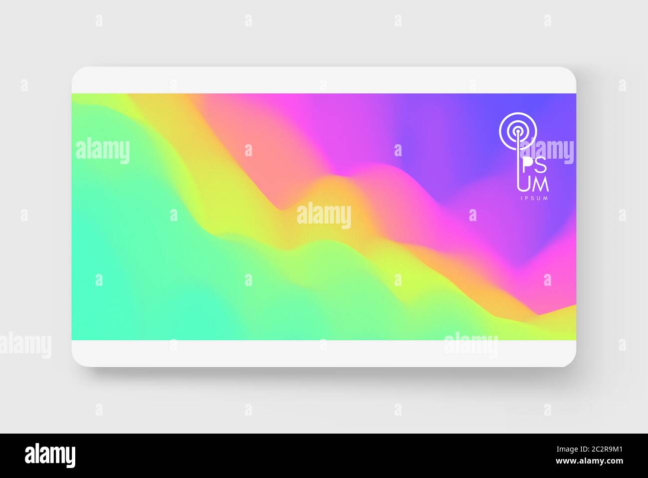 Creative design template with vibrant gradients. 3d vector Illustration ...