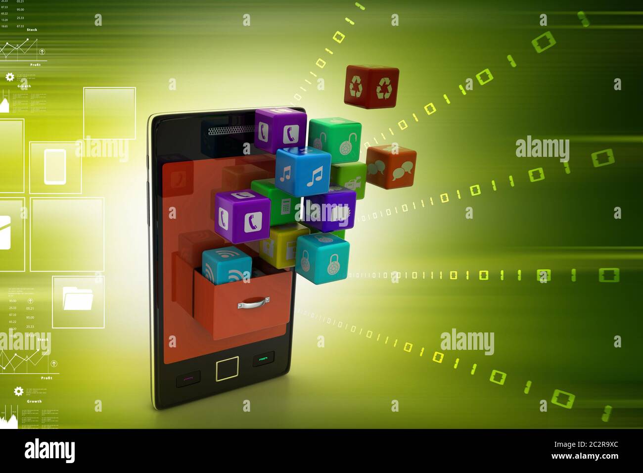 application icon concept Stock Photo - Alamy