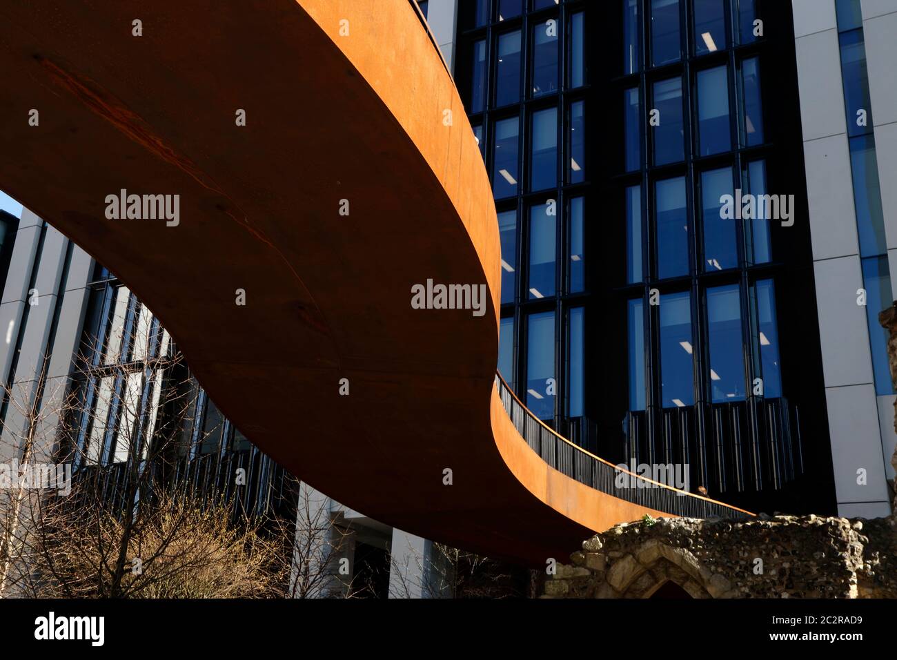 St Alphage Highwalk at the Barbican, City of London, London, UK Stock ...